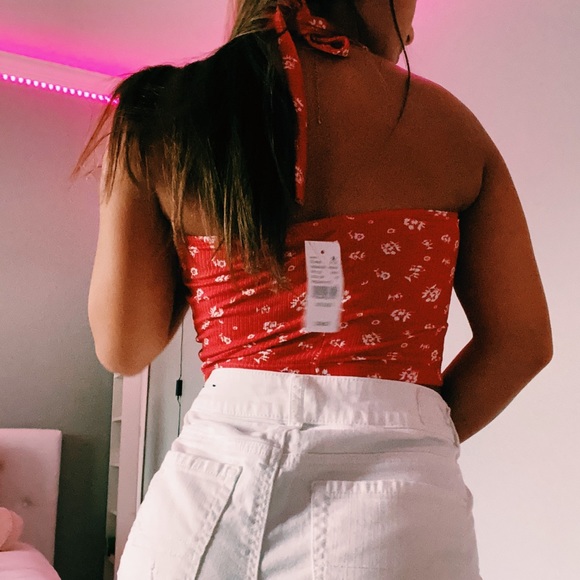 PacSun | Tops | Pacsun Flower Halter Top | Poshmark